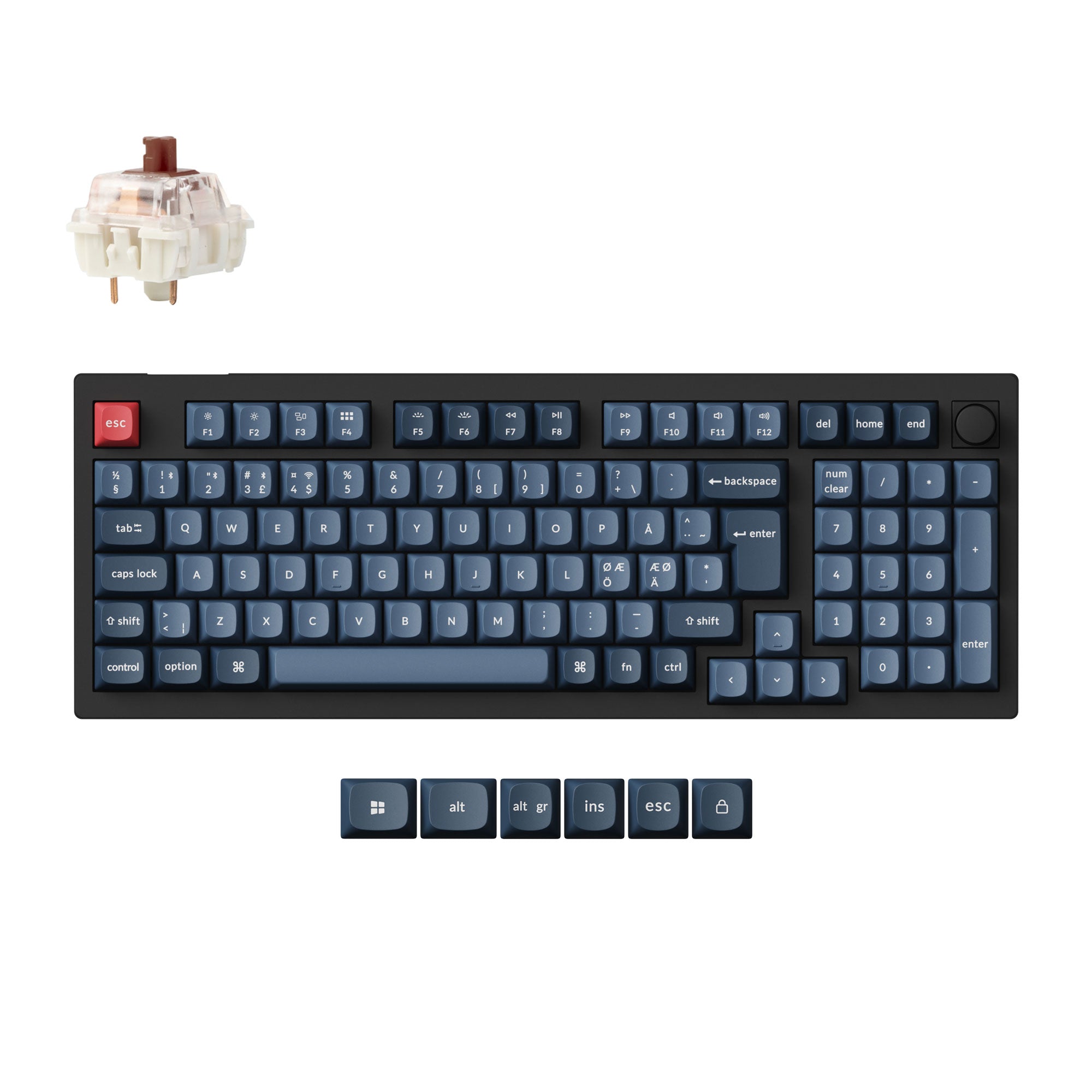 V5 Max QMK Wireless Custom Mechanical Keyboard ISO Layout Collection