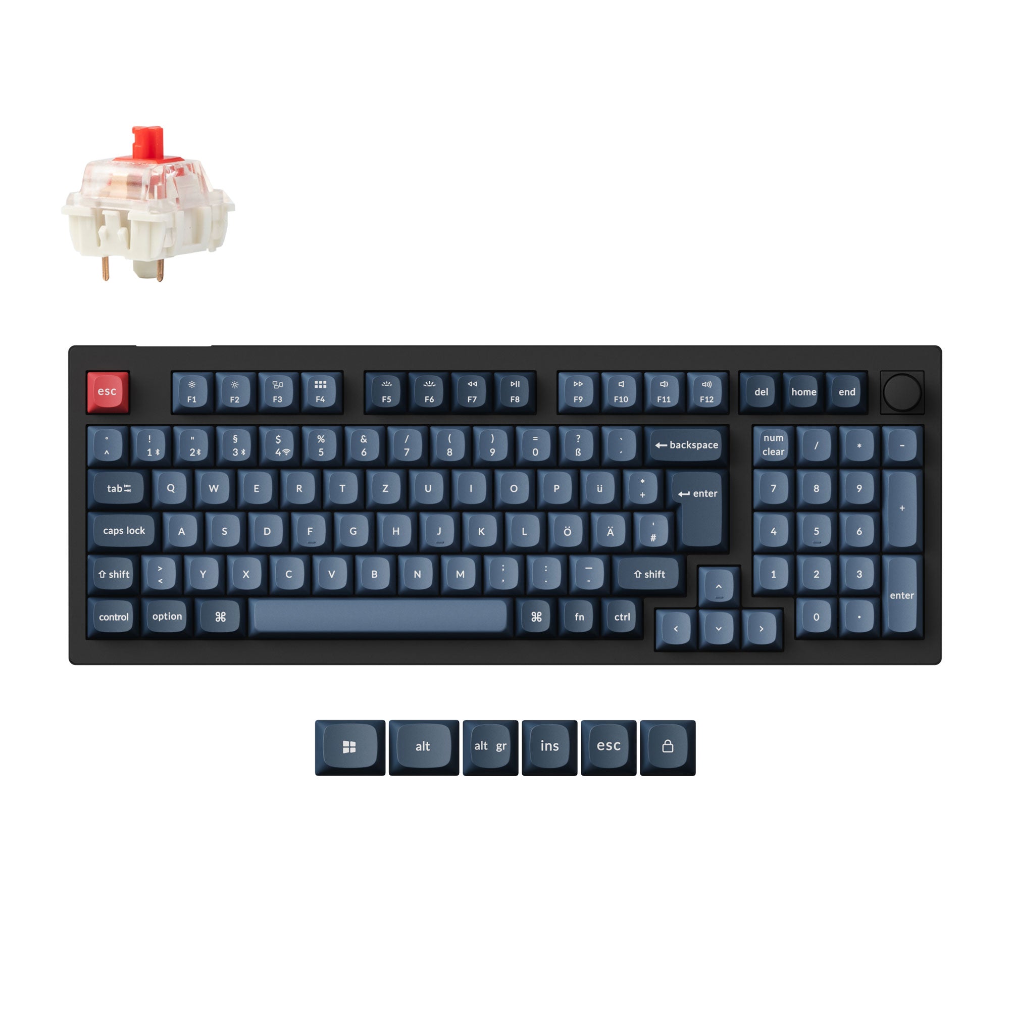 V5 Max QMK Wireless Custom Mechanical Keyboard ISO Layout Collection
