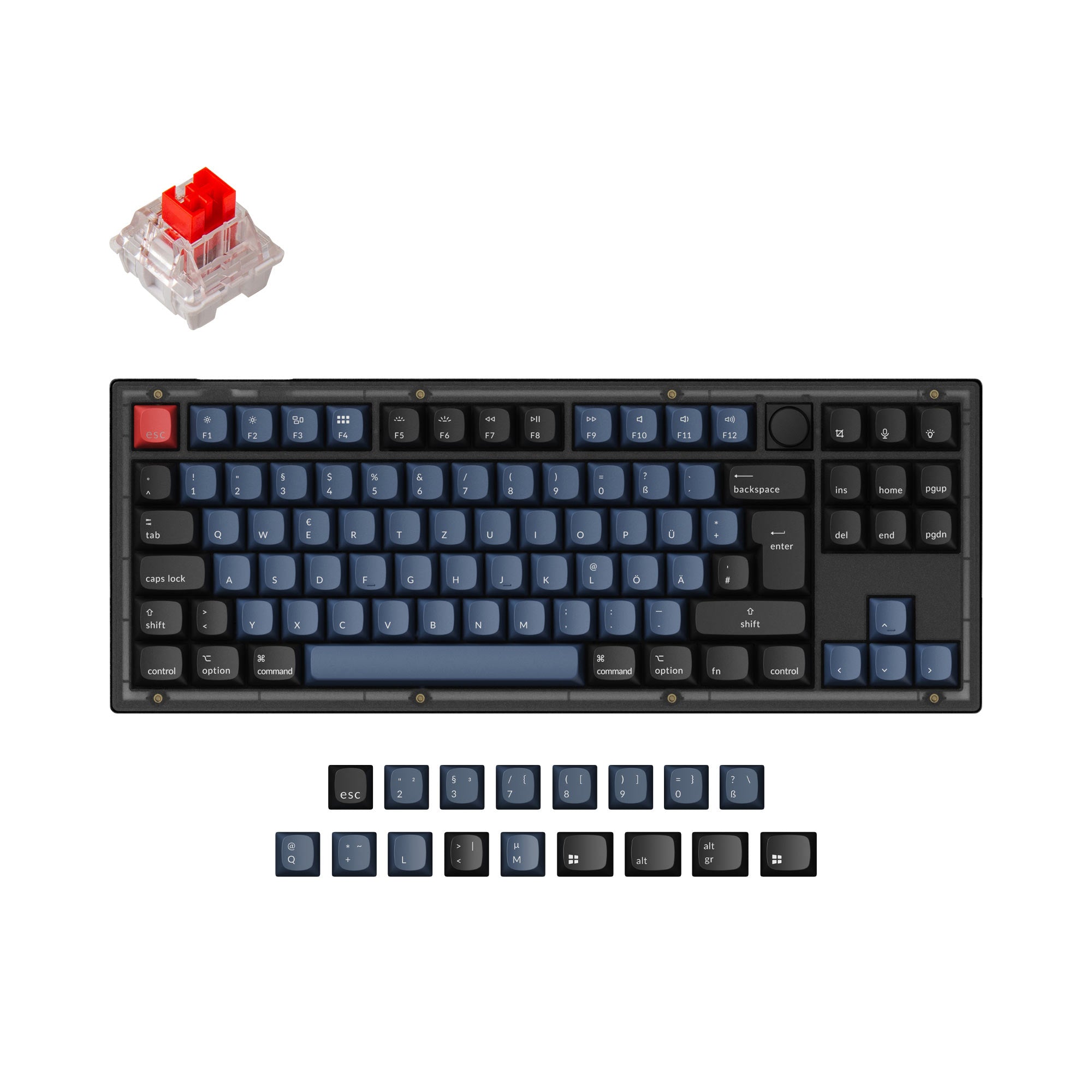 V3 QMK Custom Mechanical Keyboard ISO Layout Collection