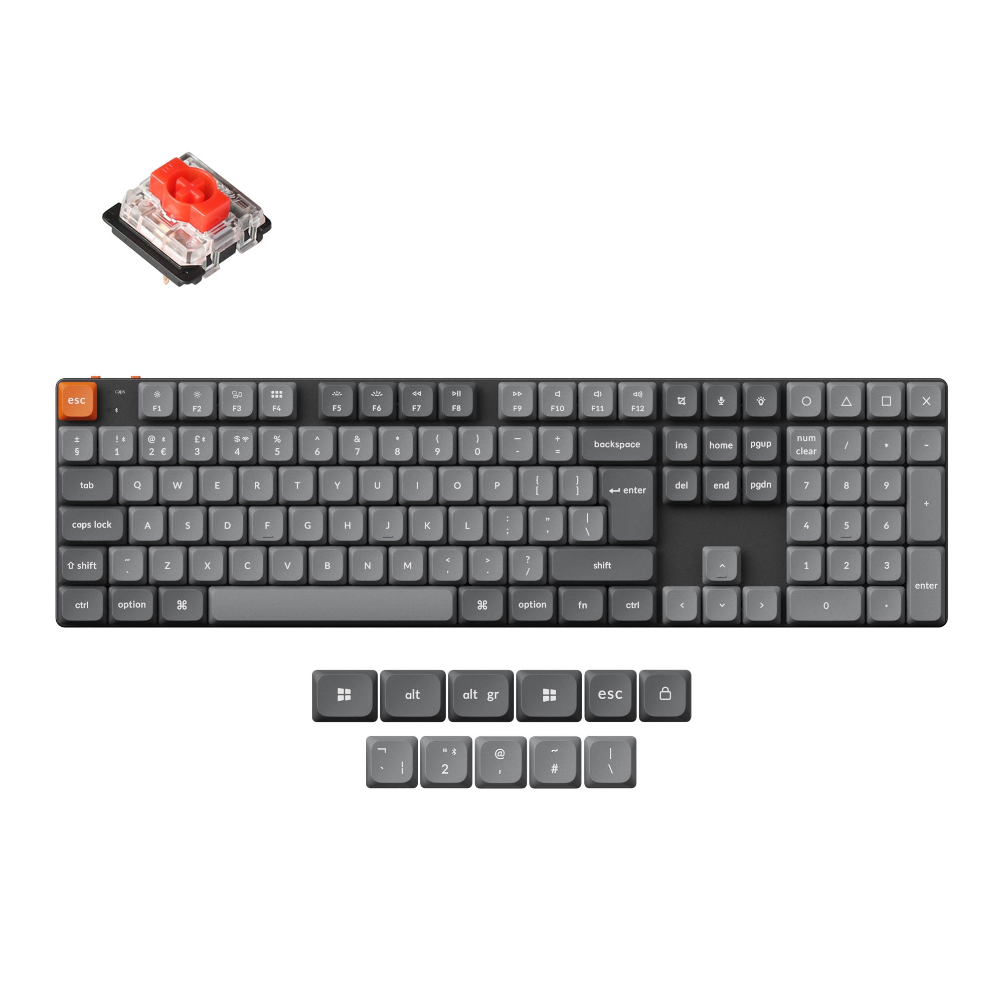 K5 Max QMK Wireless Custom Mechanical Keyboard ISO Layout Collection