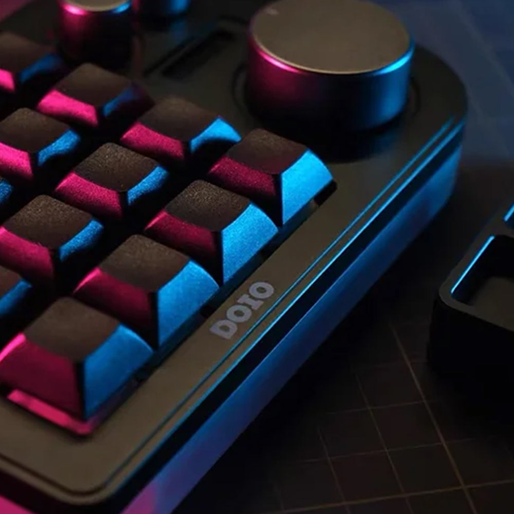 DOIO KB16-01 Macro Keyboard 16 Keys + 3 Knob Macro Pad