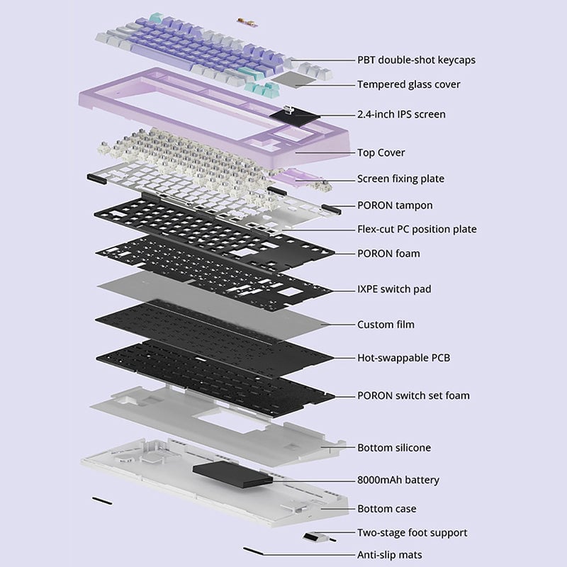 SP-STAR D82 PRO Wireless Mechanical Keyboard