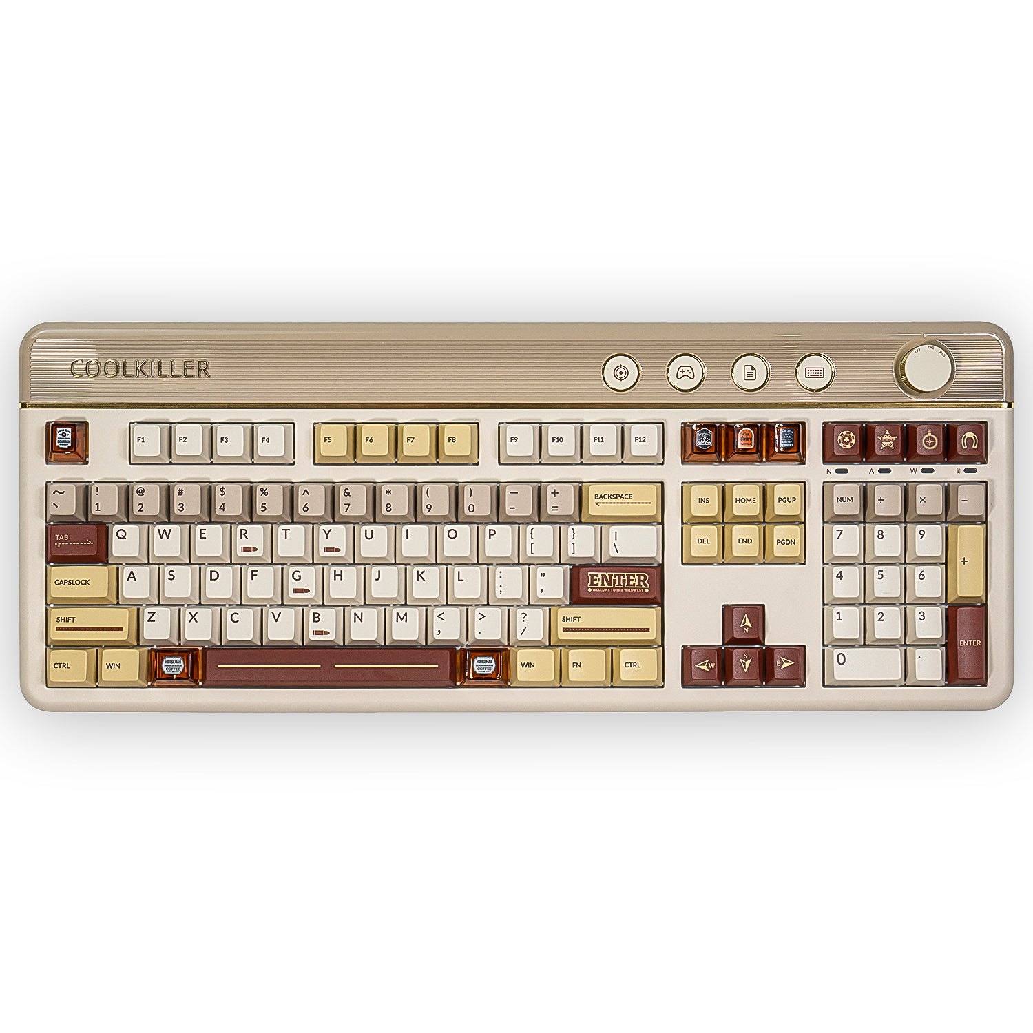 CK108 Magnetic Switch Keyboard Western Legend