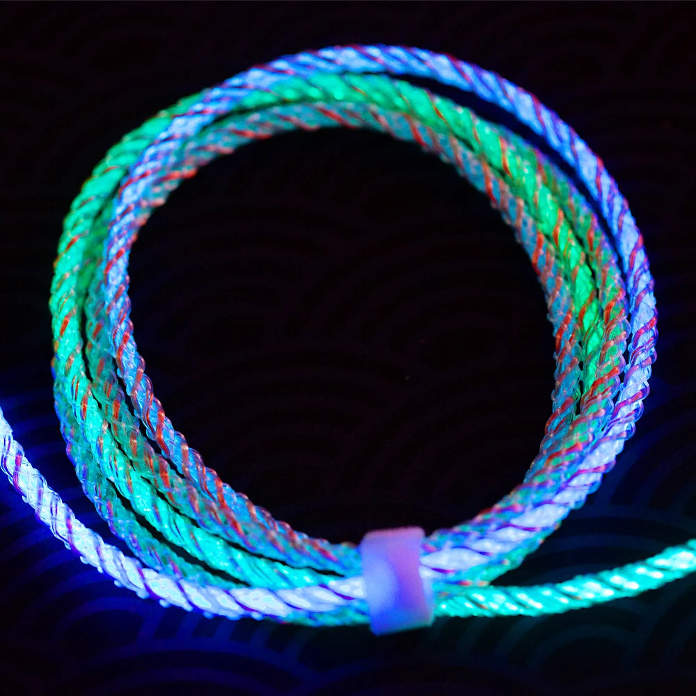 Everglide RGB Light Cable Flow Luminous Cable USB for Mechanical ...
