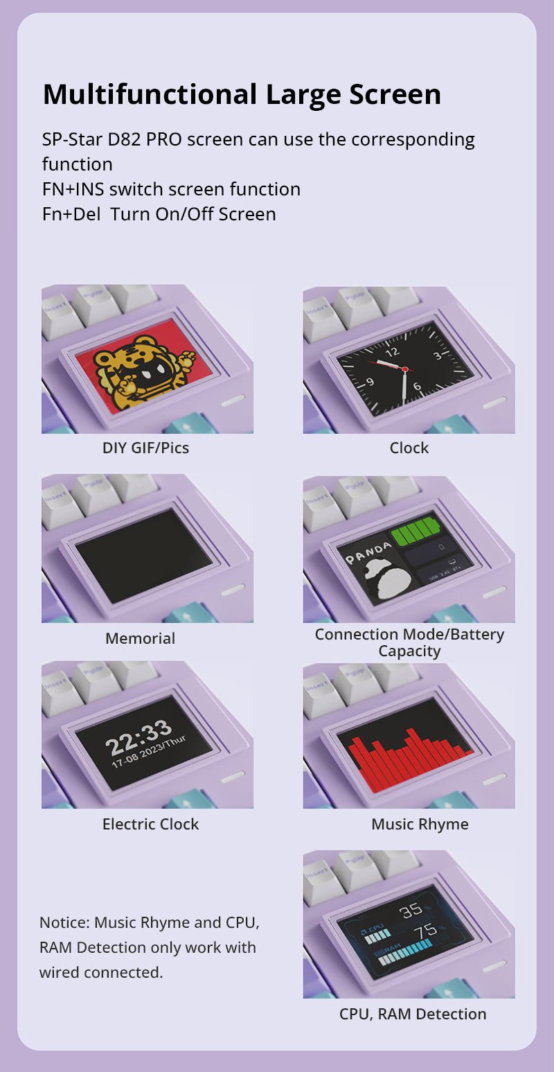 SP-STAR D82 PRO Wireless Mechanical Keyboard